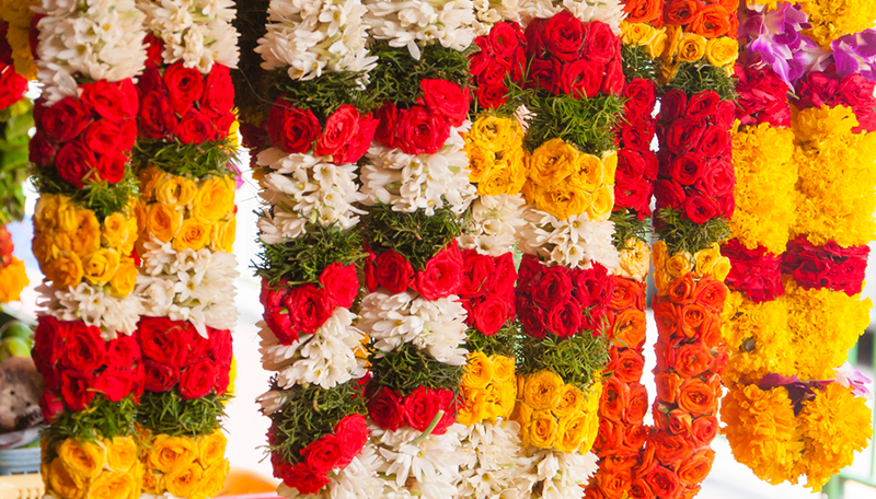 Fresh Indian Flowers and Wedding Garlands - Divine Flowers