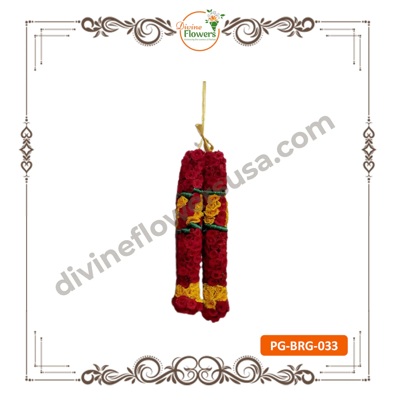 Elegant Button Rose Garlands (PG-BRG-033) for Every Occasion – Divine ...