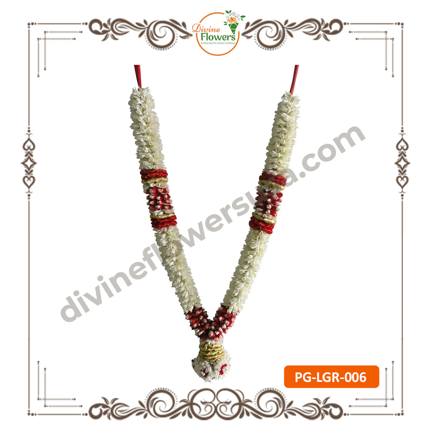 Elegant Lily Garlands for Pooja - Divine Flowers