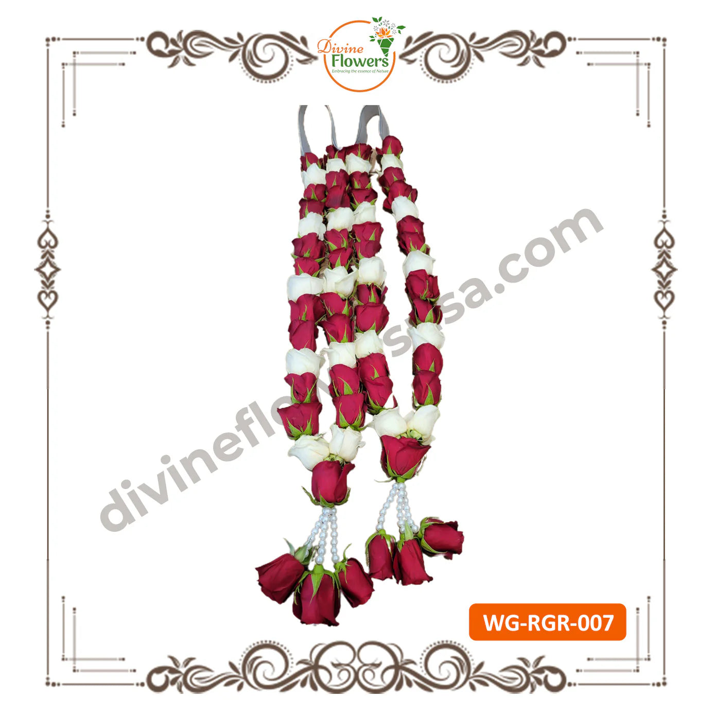 Charming Rose Garlands - | Elegant Decor – Divine Flowers